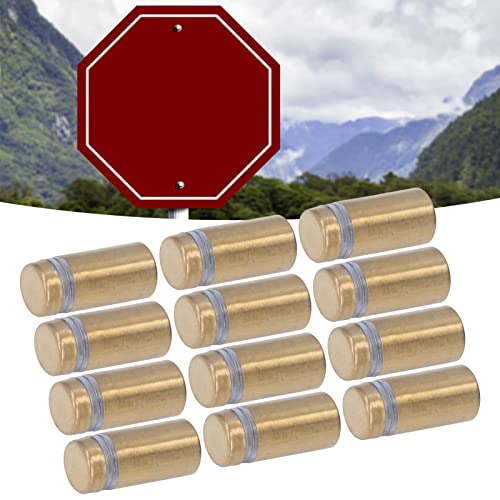 Wall Standoffs, Indoor Outdoor Standoff Screws Rust Proof with Anchor for Displaying