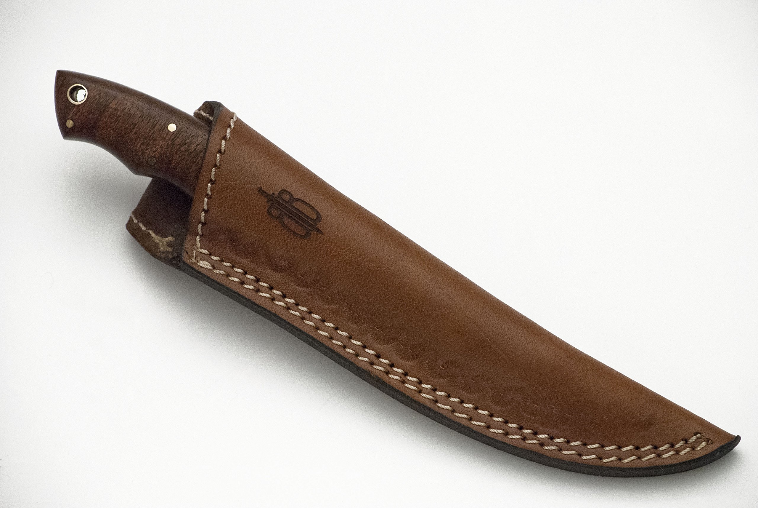 BUCKNBEAR KNIVES Custom Handmade Hunting Fixed Blade Knife w/Burlwood Handle