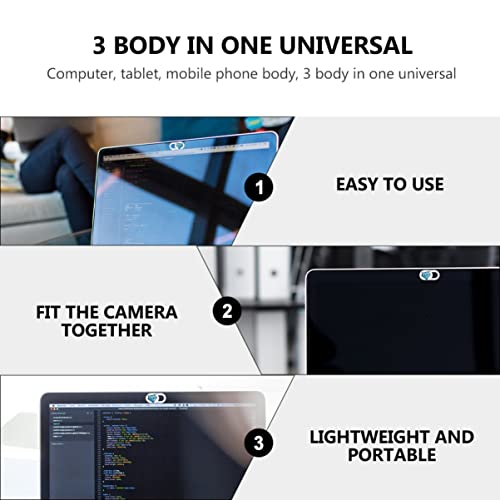 SOLUSTRE Computer Camera Computers Laptops 6 pcs Laptop Webcam Webcam Cover Sticker Blocker for Laptop Webcam Metal Camera Cover Slide Cover Webcam Privacy White Slides Pc Camera