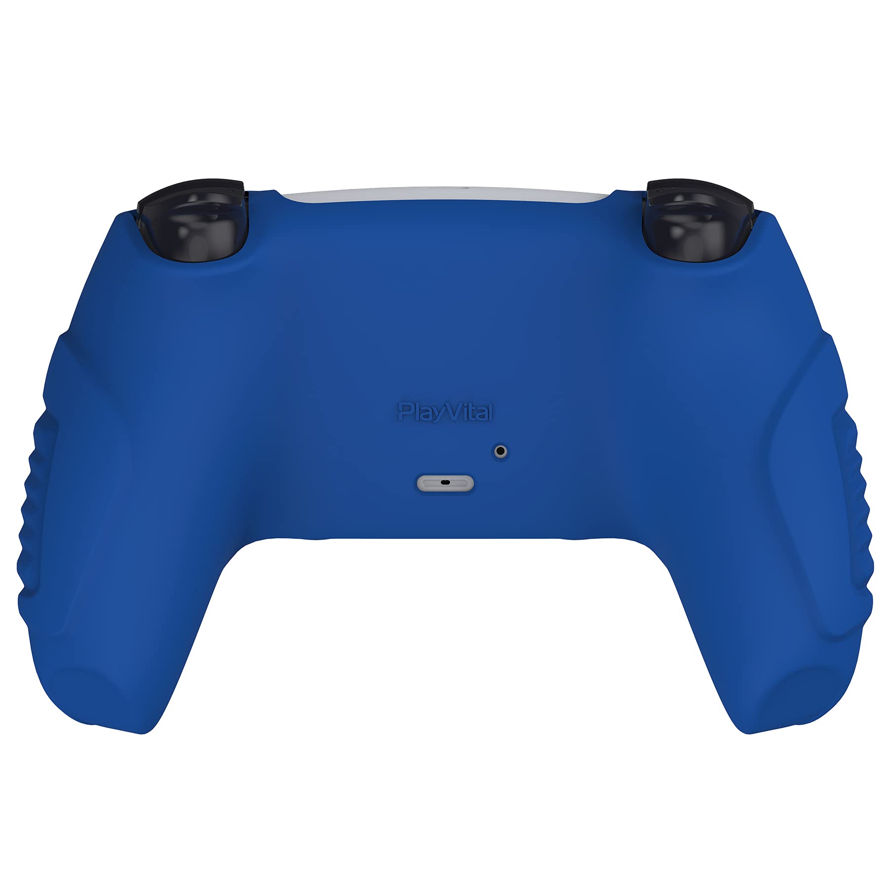 PlayVital Raging Warrior Edition Controller Protective Case Cover for PS5, Anti-Slip Rubber Protector for PS5 Wireless Controller, Soft Silicone Skin for PS5 Controller with Thumbstick Caps - Black