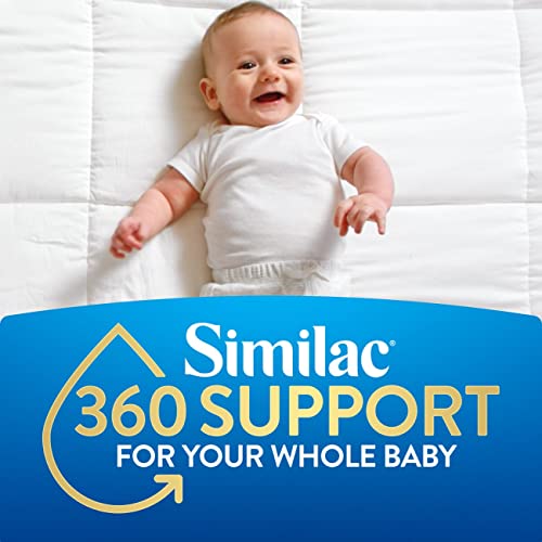 Similac 360 Total Care Infant Formula, with 5 HMO Prebiotics, Our Closest Formula to Breast Milk, Non-GMO, Baby Formula, Ready-to-Feed, 2-fl-oz Bottle (Case of 12)
