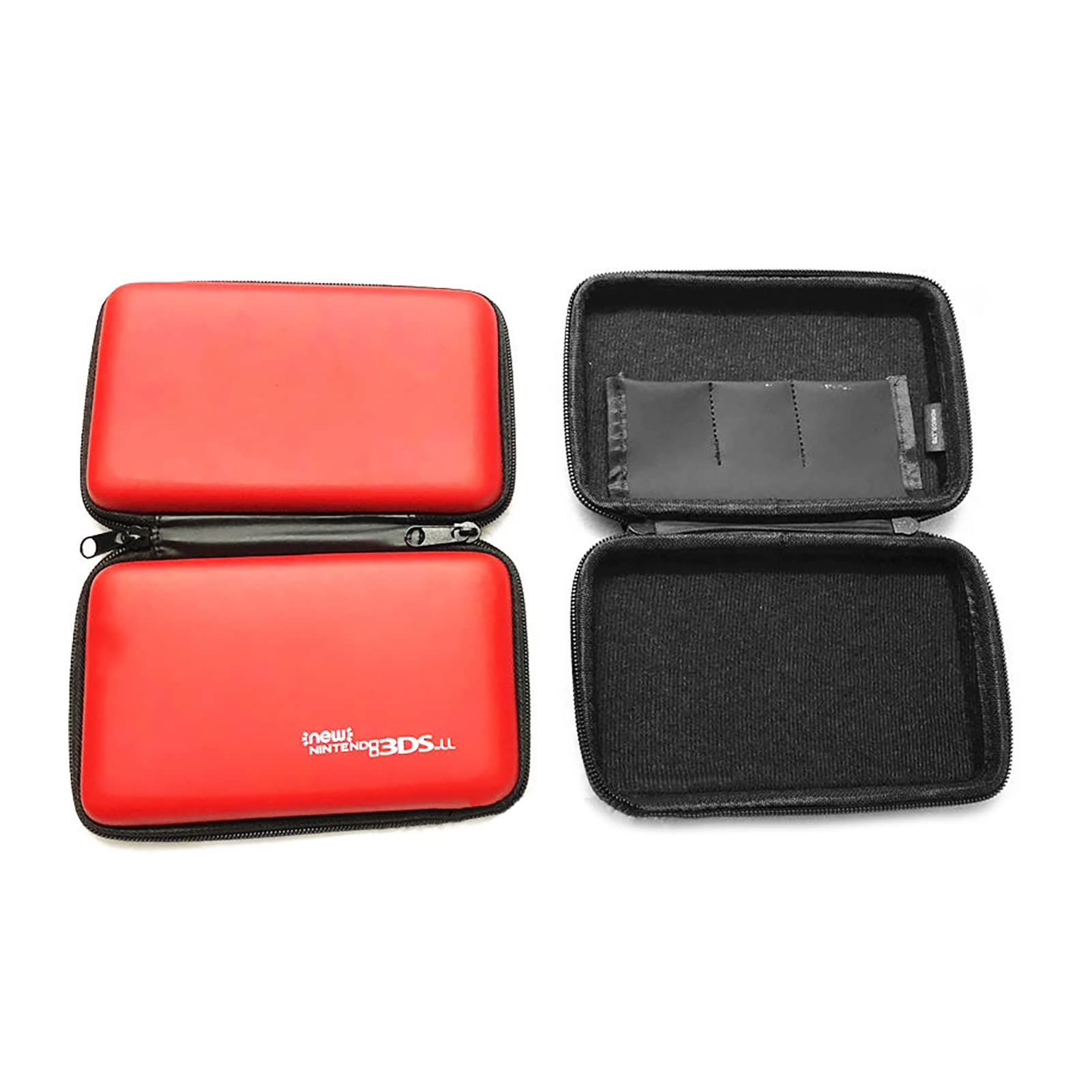 New for New 3DS 2DS XL LL Carrying Case Red Color Replacement, for Nintendo New3DS 3DSXL 3DSLL DSIXL Handheld Game Console, Shockproof EVA Protective Hard Carry Storage Bag Pouch Spare Parts