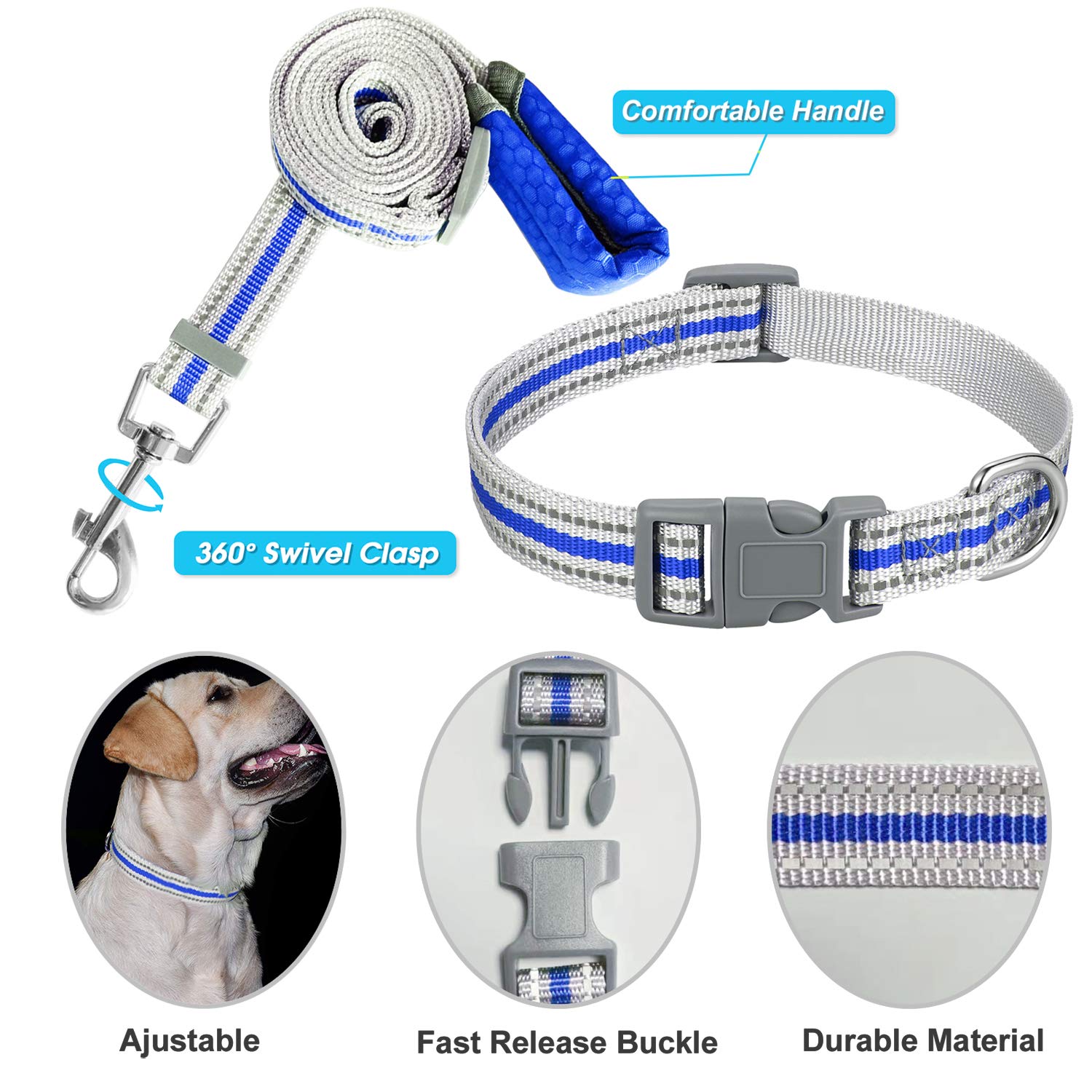 JSXD Small Dog Harness,Puppy Harness,Adjustable Leash and Collar Set for Small Dogs,Step-in Dog Harness,3M Reflective Pet Dog Vest for Small Medium Puppy