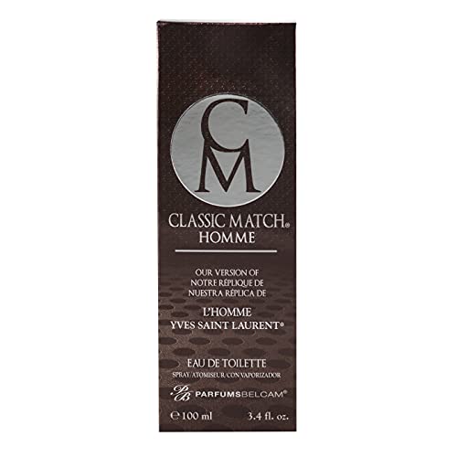 Parfums Belcam Classic Match Homme, our version of a Prestige Designer Eau de Toilette Spray, 100 ml