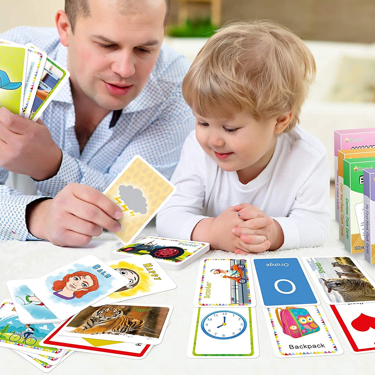 Sight Words Flash Cards with Pictures, Motions&Sentences, 208 CVC Dolch Sight Words, Learn to Read, Phonics Learning for Preschool, Kindergarten, Homeschool
