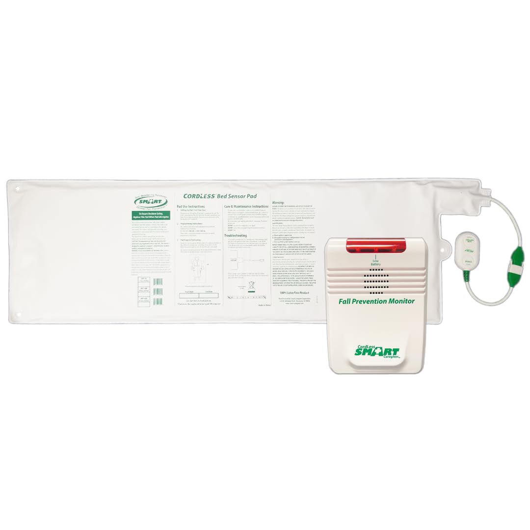 Smart Caregiver Wireless and Cordless Weight Sensing Bed Pad – 10” x 30” (Monitor or Alarm Included).