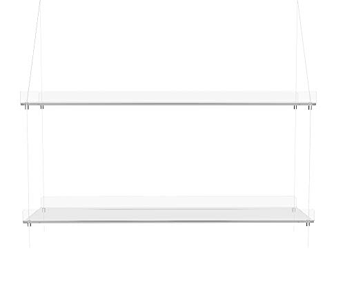 Mykunzite Hanging Window Plant Shelves (20"x6"x34", 2 Shelves)