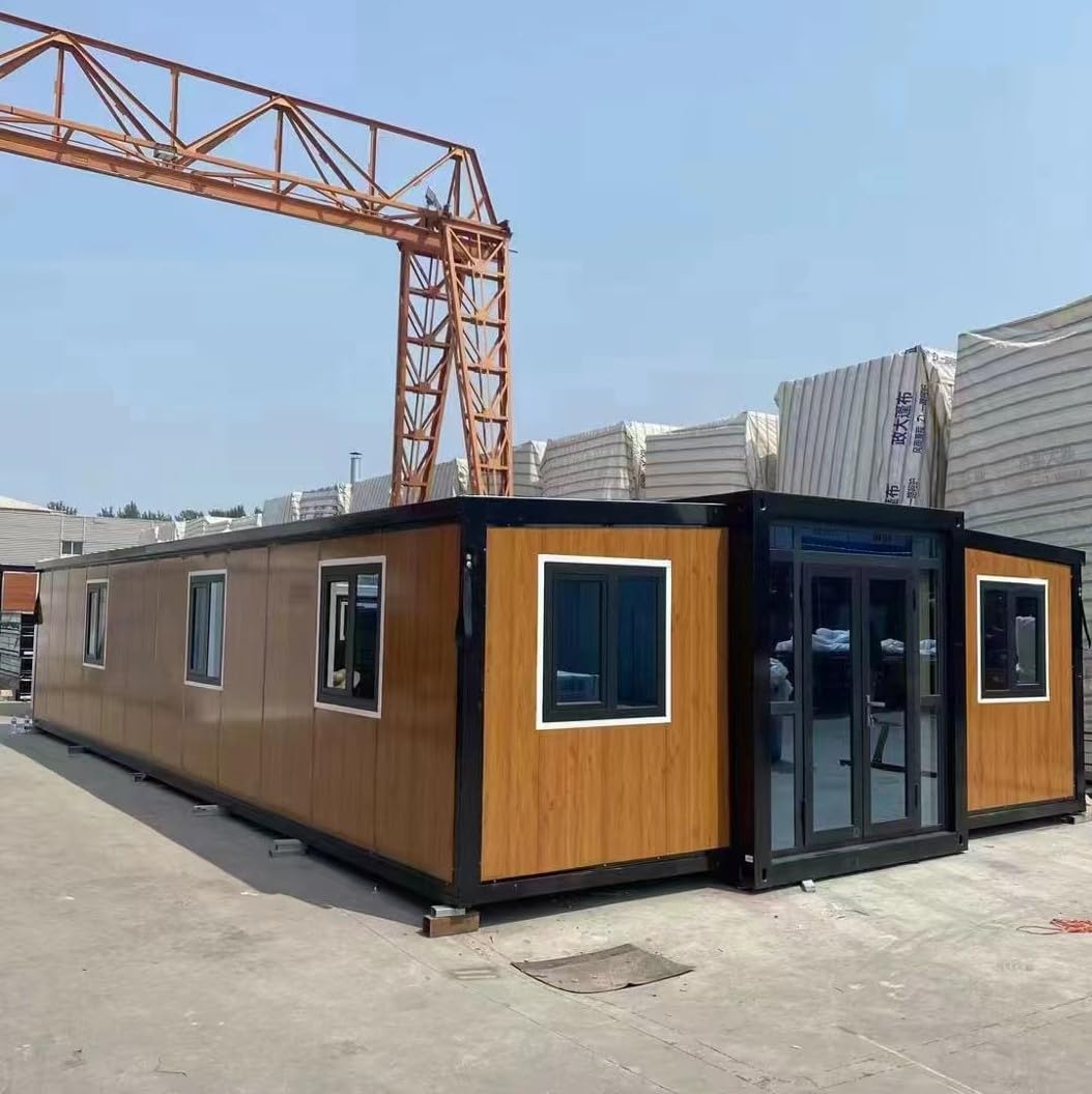 Expandable prefabricated Home Mobile, Prefab House for Hotel, Booth, Office, Guard House, Workshop - Efficient and Versatile Living Solution (20FT*40FT)