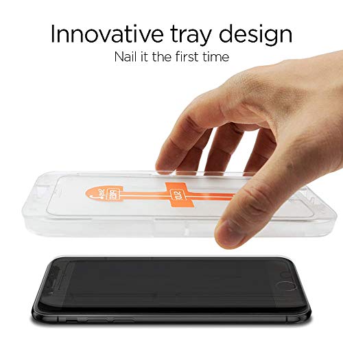 Spigen Tempered Glass Screen Protector [GlasTR EZ FIT] designed for iPhone 8 Plus [5.5 inch] [Case Friendly] - 2 Pack