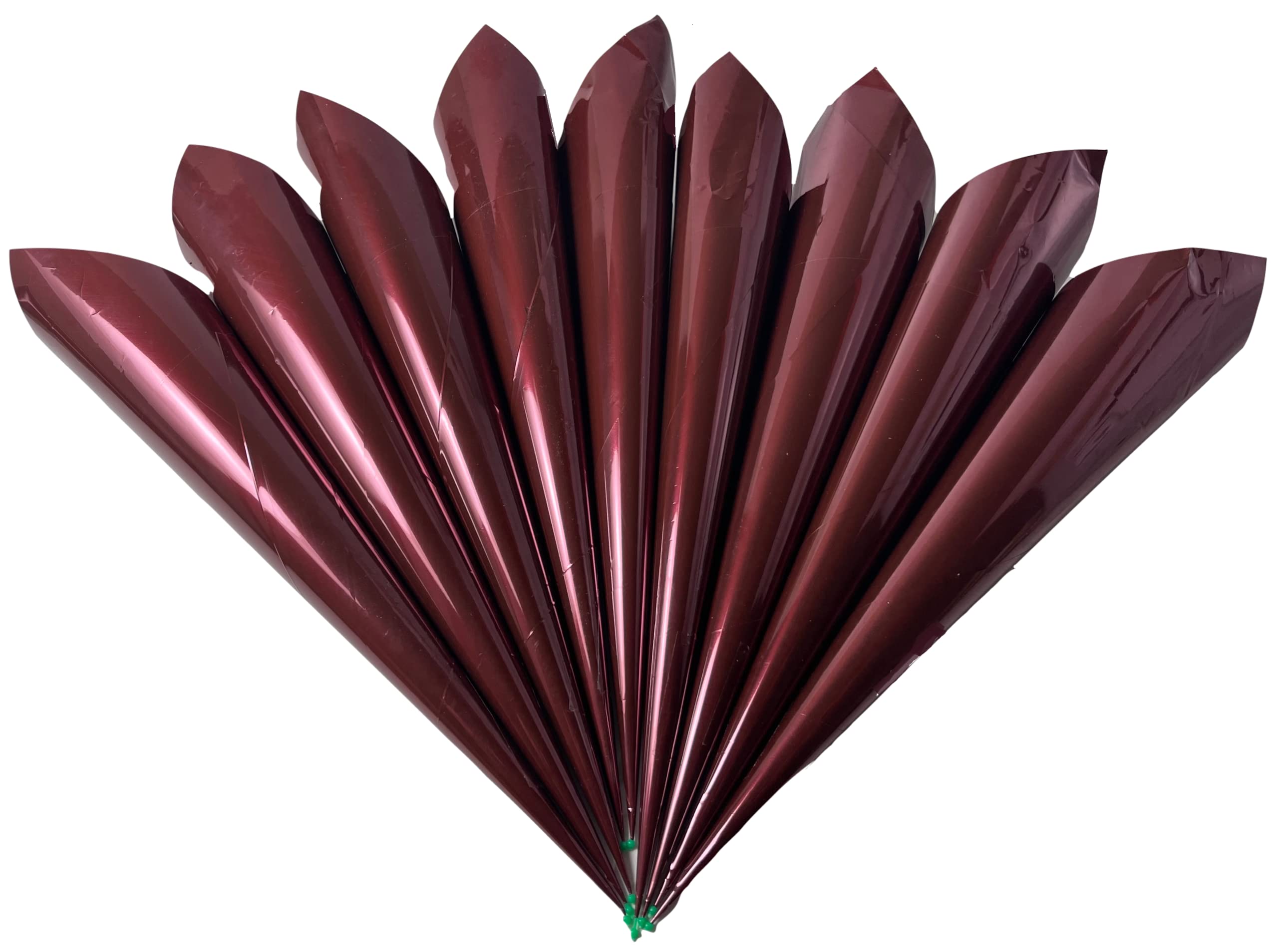 SaVvam Empty Pre-rolled cones for making henna cones, Handmade Rolled Mylar Cellophane Cones For Henna Paste, Temporary Tattoo, Jaqua Designs, Cake Icing, Cake Decoration Large (12 EMPTY CONES)