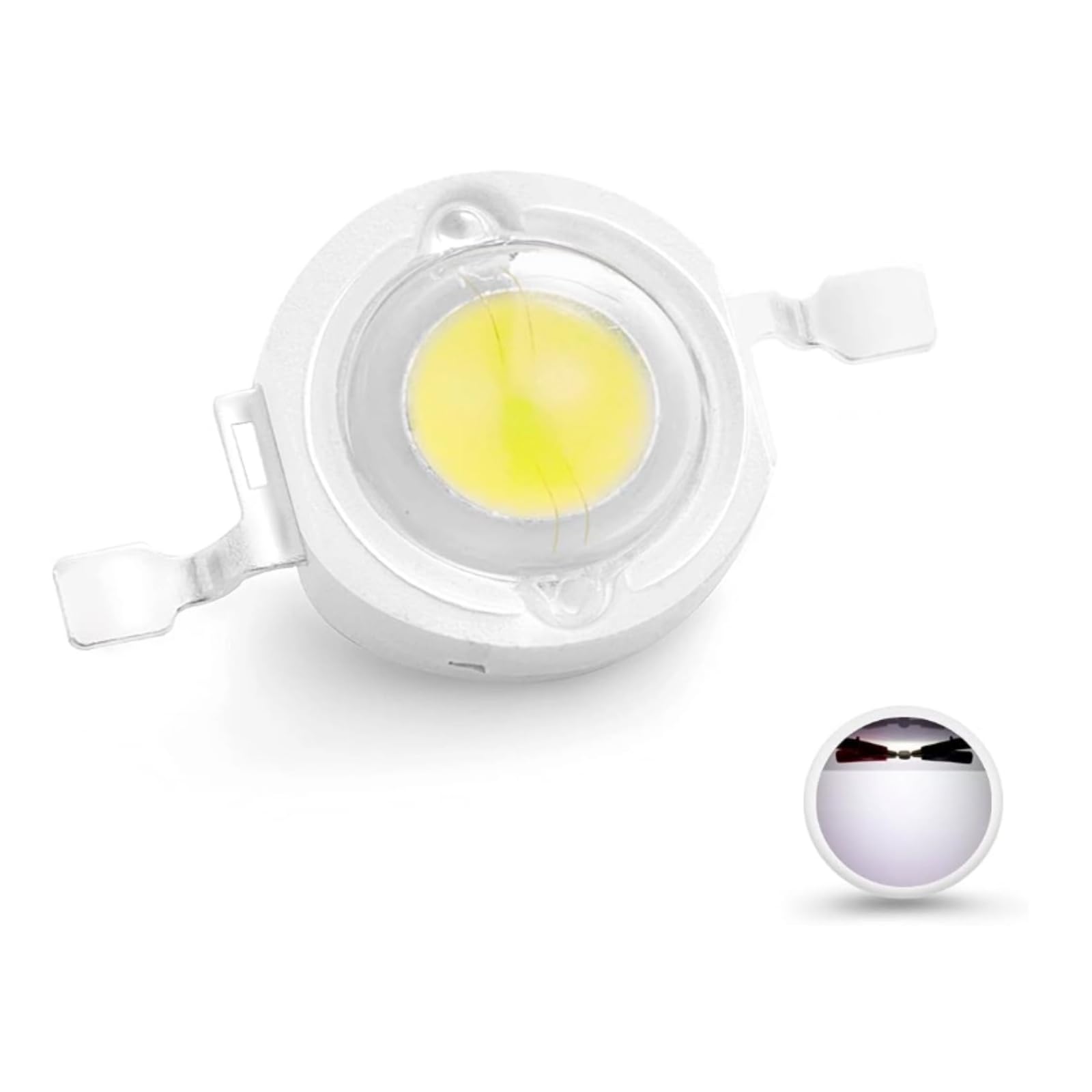 High Power Led Chip, LED Chip Bulb, Light Beads, 1w White Super Bright SMD Cob Light Emitter Components Diode Bulb Lamp Beads for DIY Lighting (Cool White)