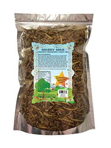 Premium Hedgehog Food w/ Dried Mealworms Superworms Crickets Silkworm Pupae Locusts (2.5 LBS)