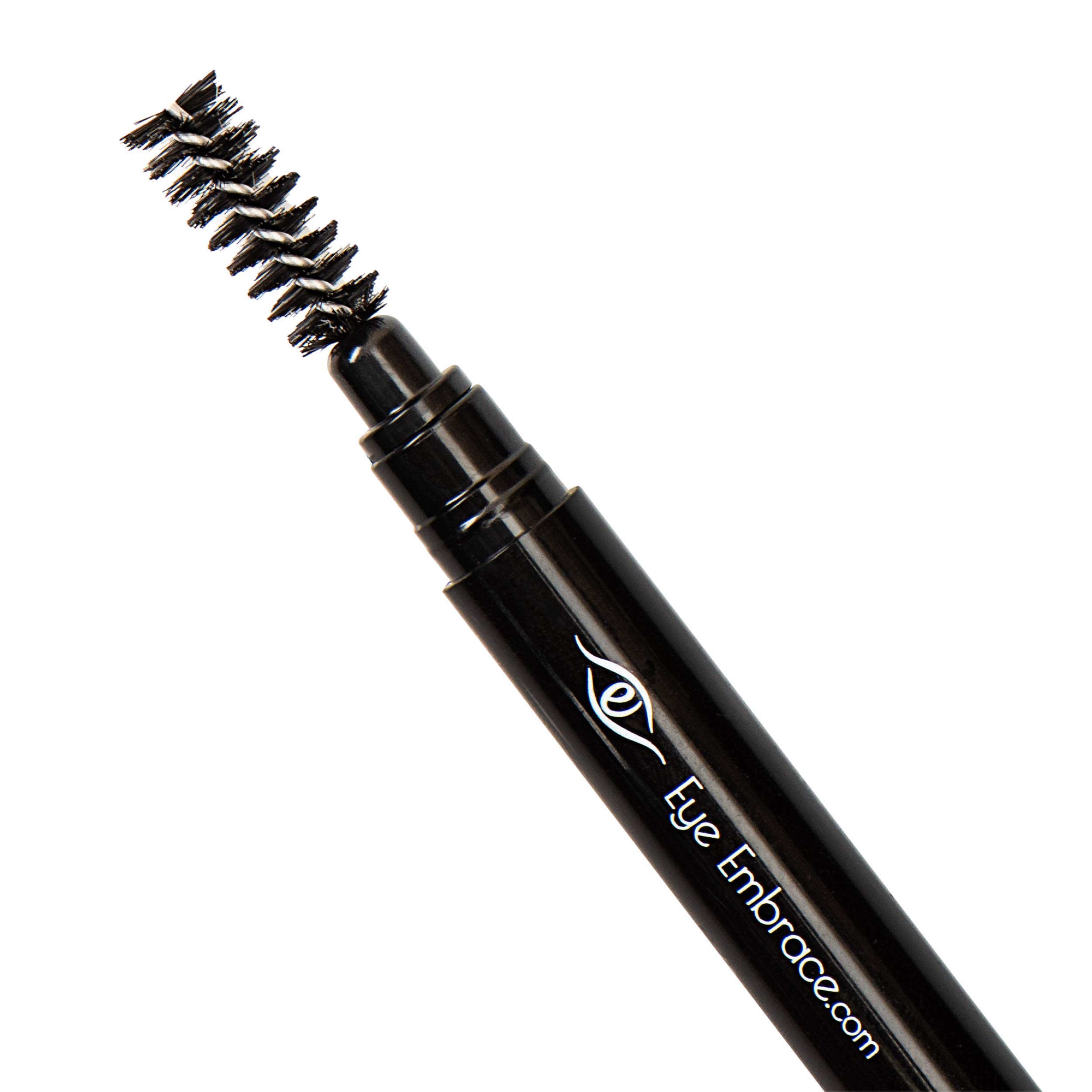Eye Embrace Isla: Medium Brown-Gray Eyebrow Pencil β Waterproof, Double-Ended Automatic Angled Tip & Spoolie Brush, Cruelty-Free