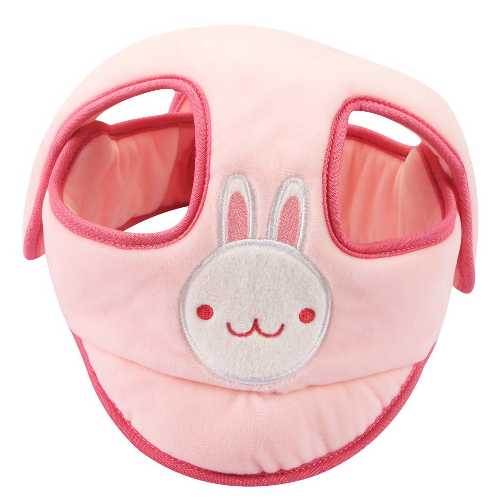 KAKIBLIN Baby Safety Head Support Hat, Infant Breathable Adjustable Safety Protective Cap for Toddlers Learn to Walk, Pink