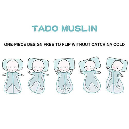 TADO MUSLIN Toddlers Sleeping Sack 100% Organic Cotton Kids Wearable Blanket 0.5 TOG(2-4T)