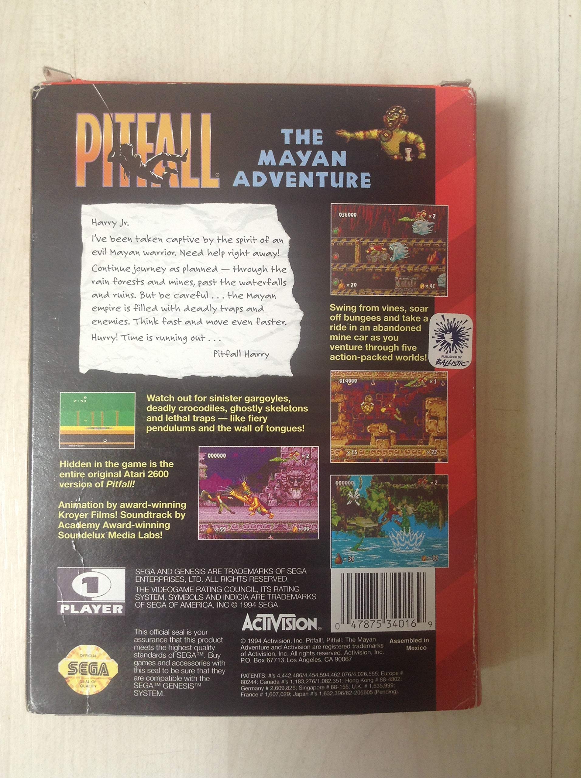 Pitfall The Mayan Adventure (Renewed)