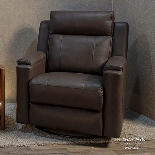 THOMAS PAYNE® RV Swivel Glide Recliner - Millbrae – Luxurious, Comfortable RV Recliner – Easy-to-Clean PolyHyde® Vinyl Fabric – High-Density Foam Interior for Extra Comfort – 2020129853