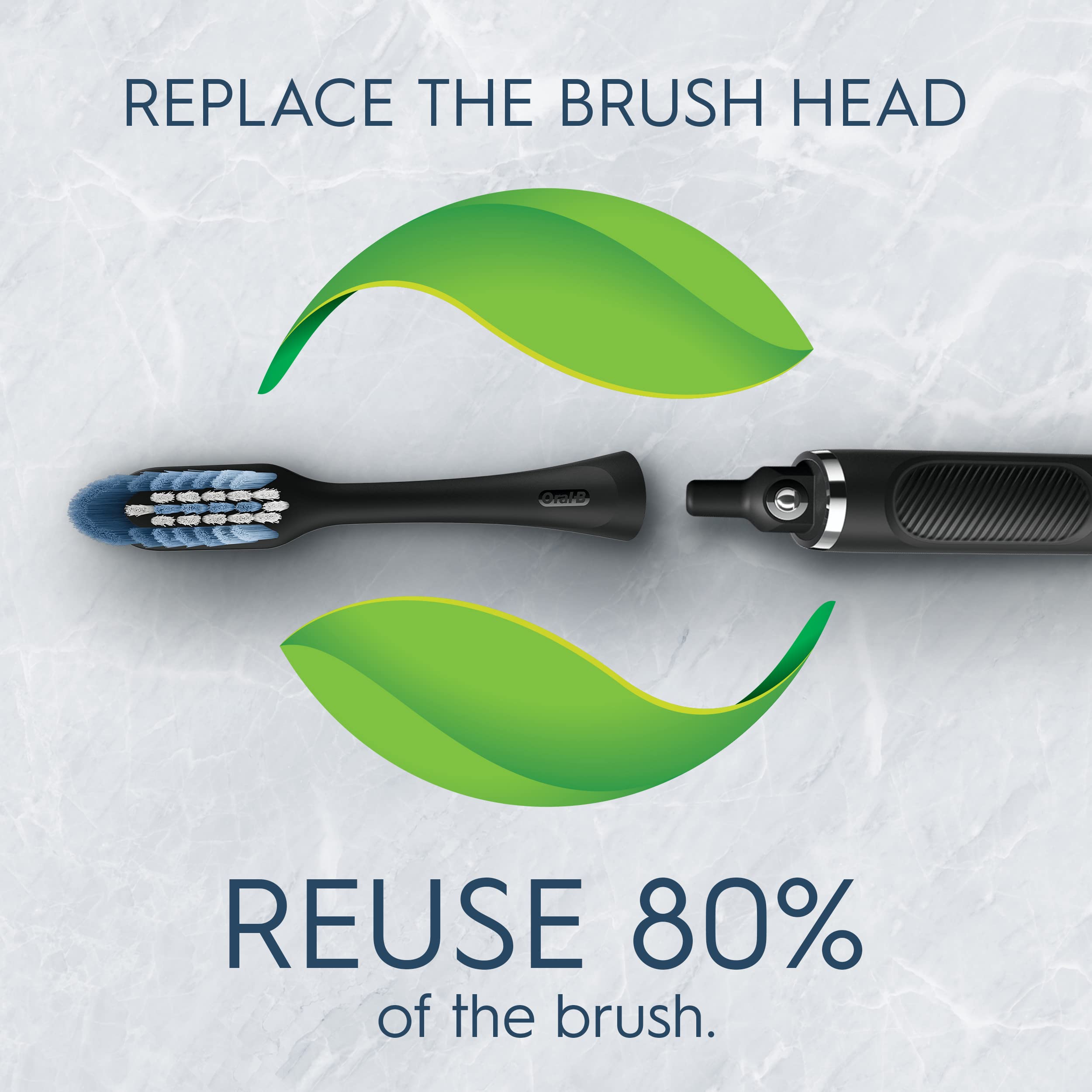 Oral-B Clic Toothbrush Ultimate Clean Replacement Brush Heads, White, 2 Count