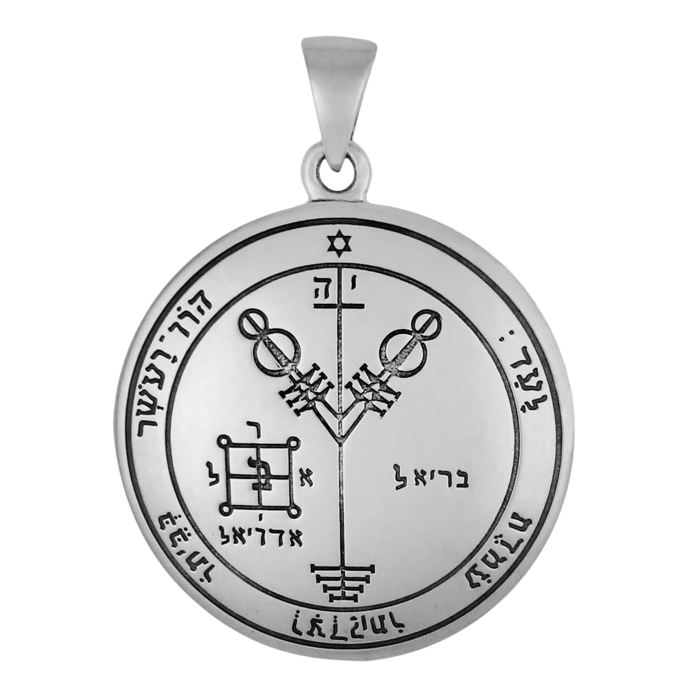 Moonlight Mysteries Sterling Silver Fourth Pentacle of Jupiter Talisman for Wealth and Prosperity
