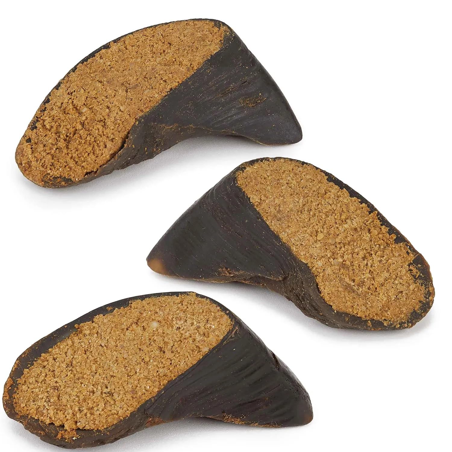 MPP Dog Dental Chew Filled Cow Hooves All Natural Healthy Peanut Butter Flavored (10 Hooves)