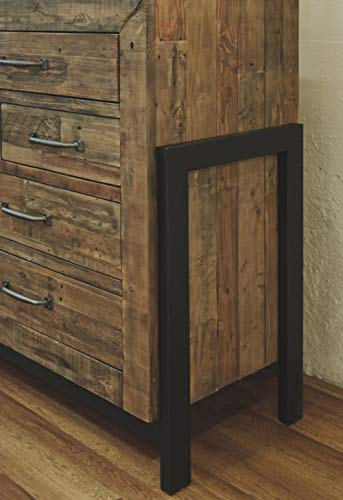 Signature Design by Ashley Sommerford Urban Industrial Butcher Block Style 9 Drawer Dresser, Brown