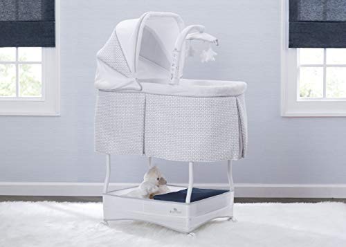 Serta iComfort Hands-Free Auto-Glide Bedside Bassinet - Portable Crib Features Silent, Smooth Gliding Motion That Soothes Baby, Cameron