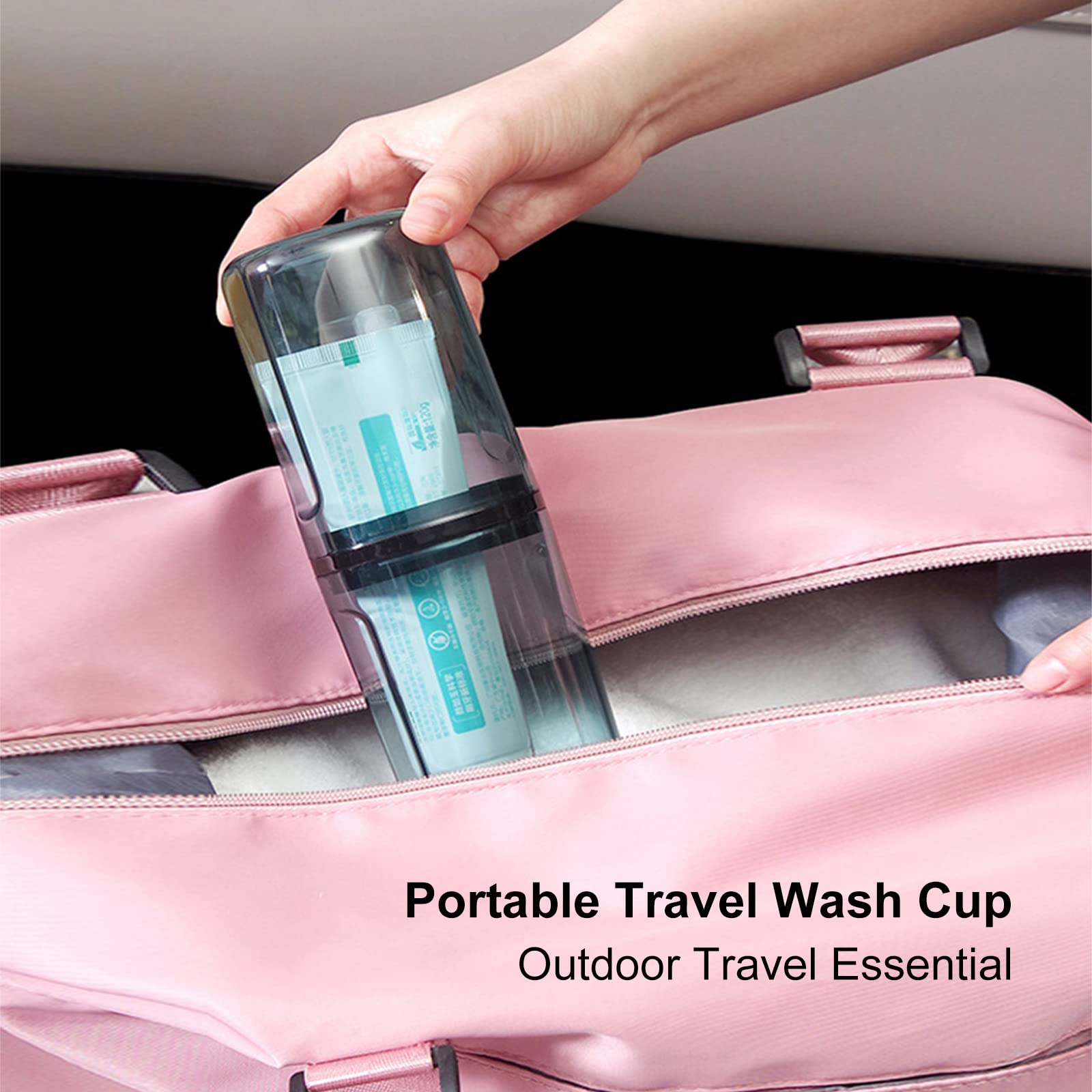 TABITORA 2 Pack Toothbrush Travel Case, Portable Travel Wash Cup, Portable Travel Toothbrush Holder for for Trips and Daily Use Red