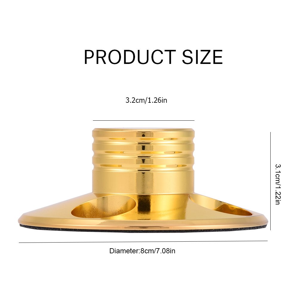 Sanpyl Turntable Copper Disc Record Stabilizer Clamp for LP Record Player Metal Audio Turntable Balanced Record Weight Clamp