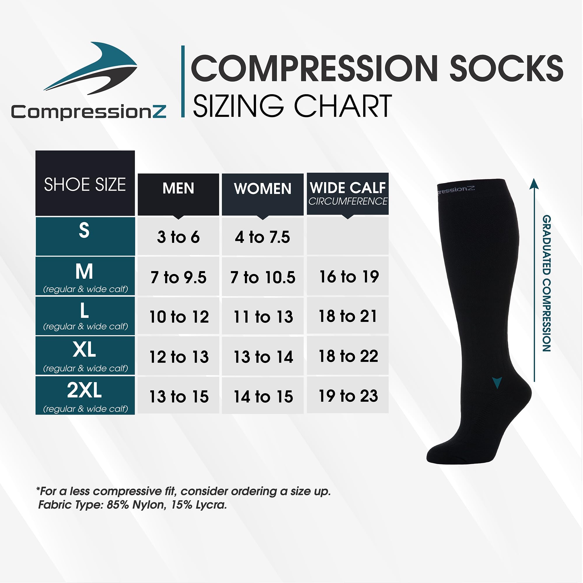 CompressionZ Compression Socks For Men & Women - 30 40 mmHG Graduated Medical Compression - Travel, Edema - Swelling in Feet & Legs - S, Nude