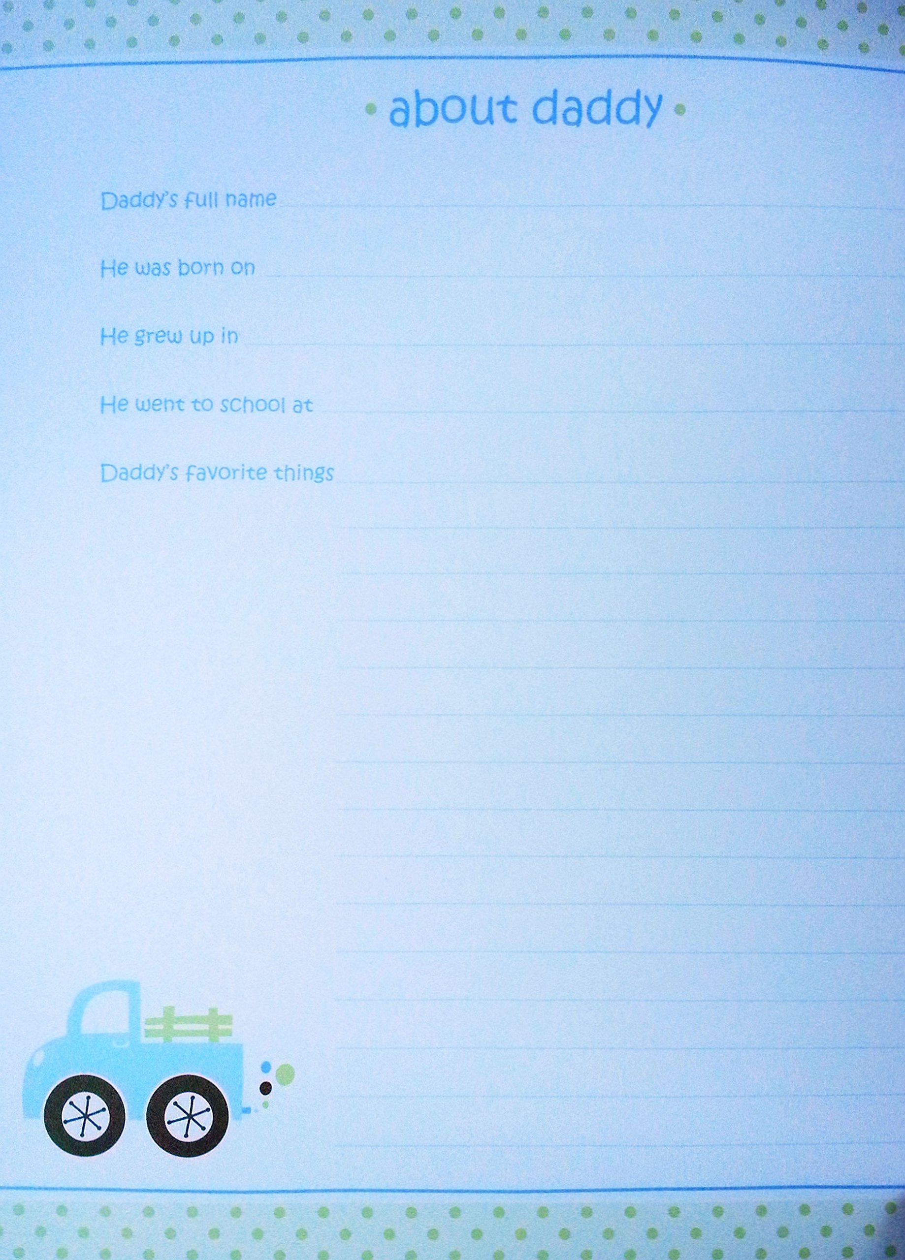 Lil Peach Train Baby Five Year Memory Book Photo Journal, Cherish Every Precious Moment Of Your Babys First Years, Blue