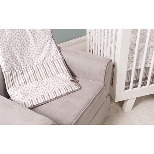 Trend Lab Sidney 3 Piece Crib Bedding Set, Can Be Used As A Blanket Or A Playmat for Tummy Time, Includes Quilt, Fitted Crib Sheet and Skirt