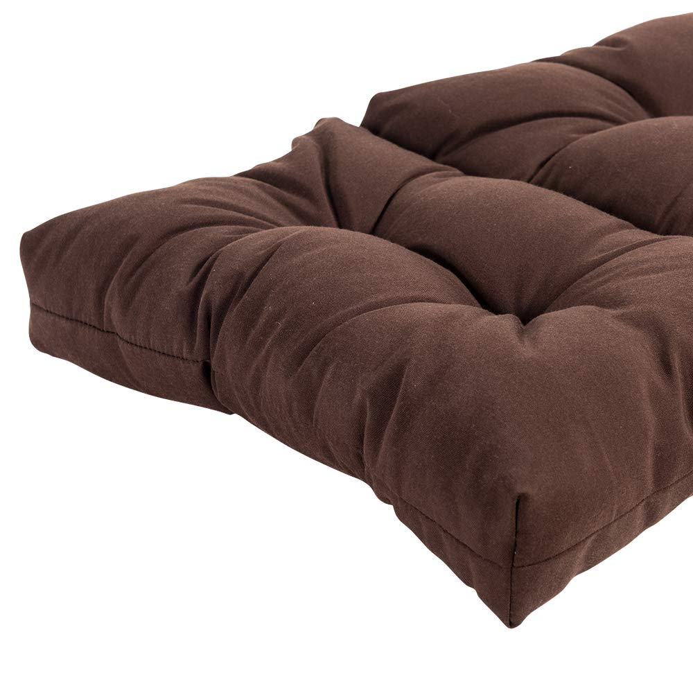 QILLOWAY Indoor/Outdoor Chaise Lounge Cushion,Spring/Summer Seasonal All Weather Replacement Cushions. (Dark Coffee/Brown/Chocolate)