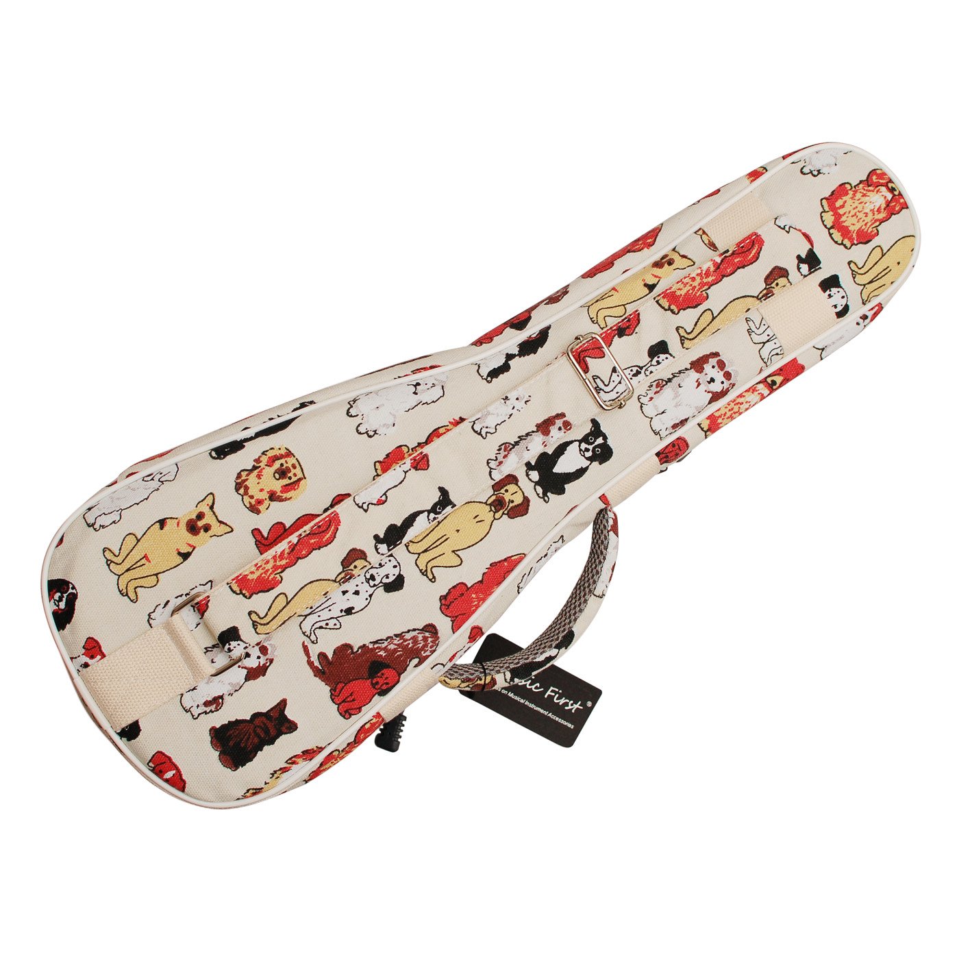 MUSIC FIRST Canvas 21β Soprano "MR DOG" ukulele case ukulele bag ukulele cover, Original Design.