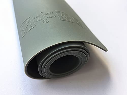 Supmat XL, Super Versatile Extra Large and Thick Heat Resistant Silicone Mat, Counter Mat (1, Dark Gray)