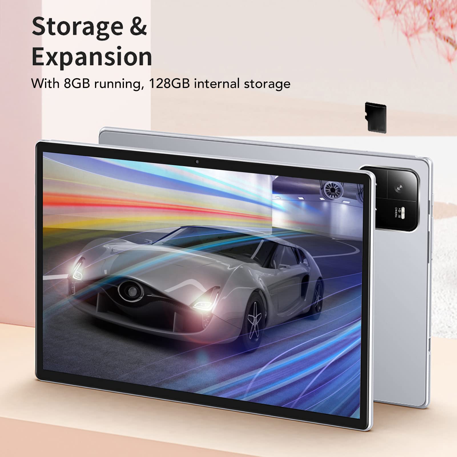 AMONIDA Tablet PC, 10 Inch 8800 MAh Octa Core CPU Desktop Tablet for Business (US Plug)