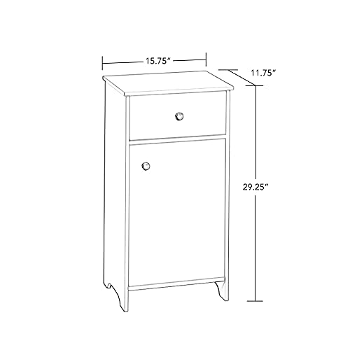 RiverRidge, White Medford Single Door Floor Cabinet with Drawer, One Size