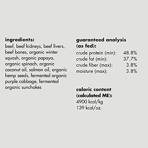 Smallbatch Pets Freeze-Dried Beef Bites for Dogs & Cats, 7 oz, Made in The USA, Organic Produce, Humanely Sourced Meat, Single Source Protein, Mixer & Topper, Healthy, with Papaya and Probiotics