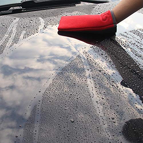 SGCB 1PCS Fine Grade Moya Clay Bar Mitt, Premium Surface Prep Mitt Finish Easy Detail Quick Remove Car Automotive Wash Mitt Clay Eraser Mitt Glove Fast Clean for Bonded Contamination Smooth Car Paint