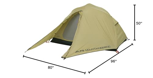 ALPS Mountaineering Extreme 3 Outfitter Tent Tan/Green/Tan, 96" L x 80" W x 50" H