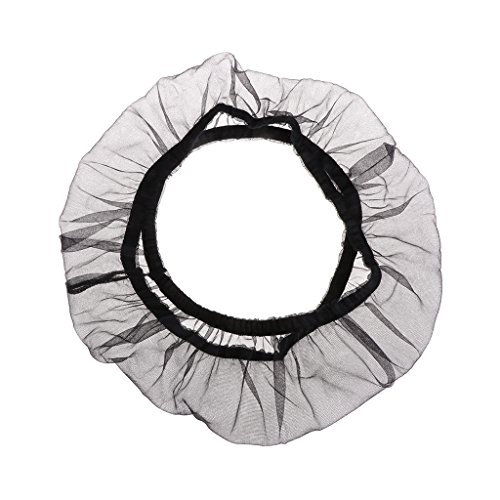 YUNAWU Nylon Mesh Bird Seed Catcher Guard Net Cover Shell Skirt Traps Cage Basket S M L (L, Black)