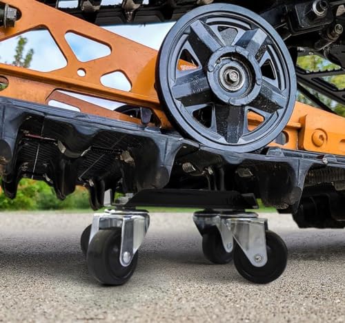 MaxxHaul 50906 Snowmobile Moving Dolly Set, 1500lbs Load Capacity V-Slide Anti-Slip Rubber Pads Straps Firmly Attaching on Skis