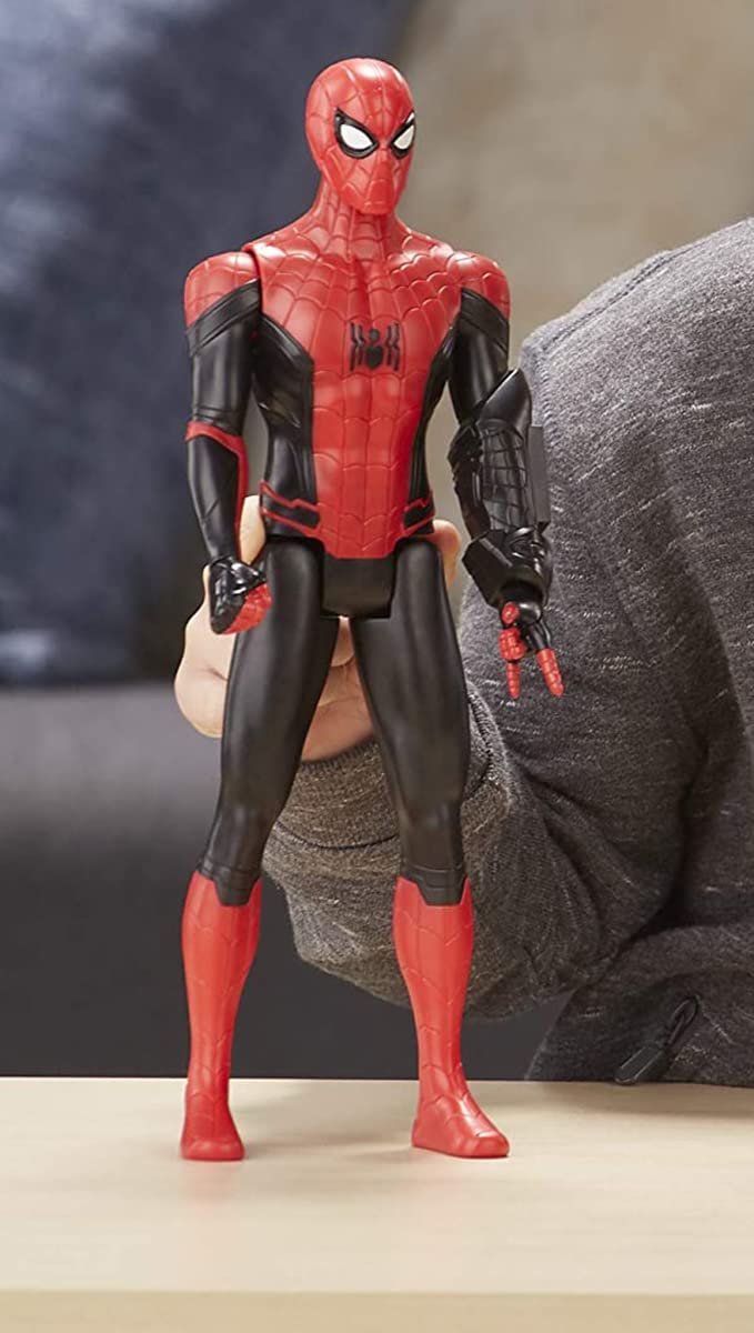 TheAvengers Titan Hero Series Spiderman 12 Inch Action Figure from Movie Far from Home, Multicolor