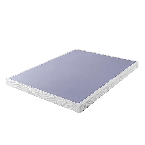 Zinus Edgar 4 Inch Wood Box Spring / Mattress Foundation / Sturdy Wood Structure / Low Profile / Easy Assembly, Queen