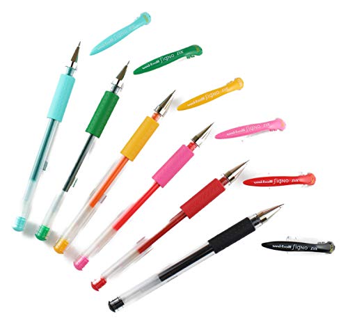 Uni-ball Signo UM-151 Gel Ink Pen, 0.38 mm,19 colors set with MIYABI stationery store original pen case(UM151-19C)