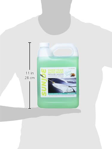 Sun Joe SPX-FCS1G-COC Premium Snow Foam Coconut Scent Car Wash Soap & Cleaner, 1 Gallon