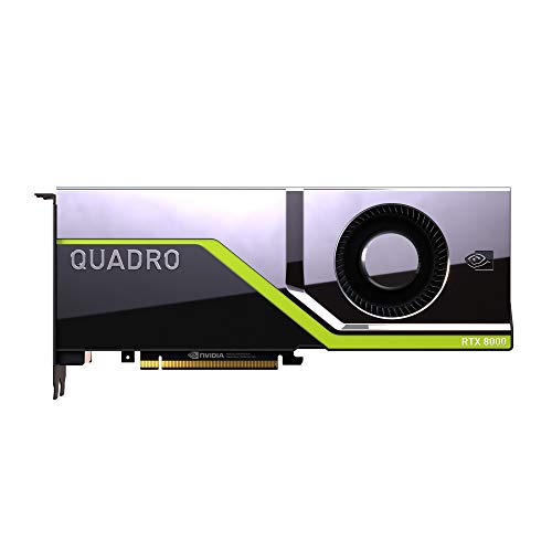 PNY NVIDIA Quadro RTX 8000, Black, Green, Silver (VCQRTX8000-PB)