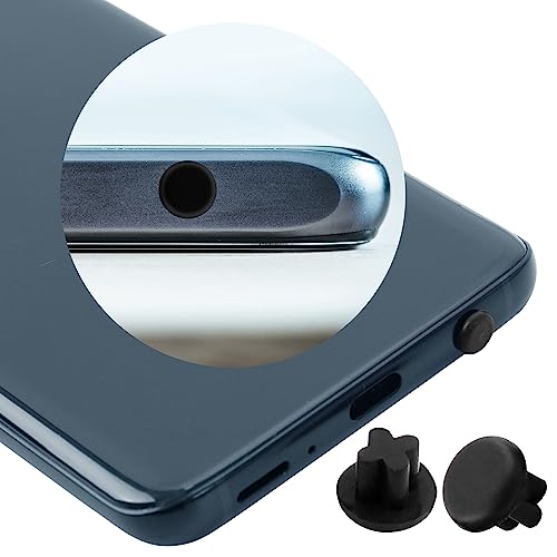 uxcell Rubber Dust Plug, 3.5mm Anti-Dust Headphone Jack Dust Plug Dust Cap for Mobile Phone Laptop Desktop Computer 15pcs Black