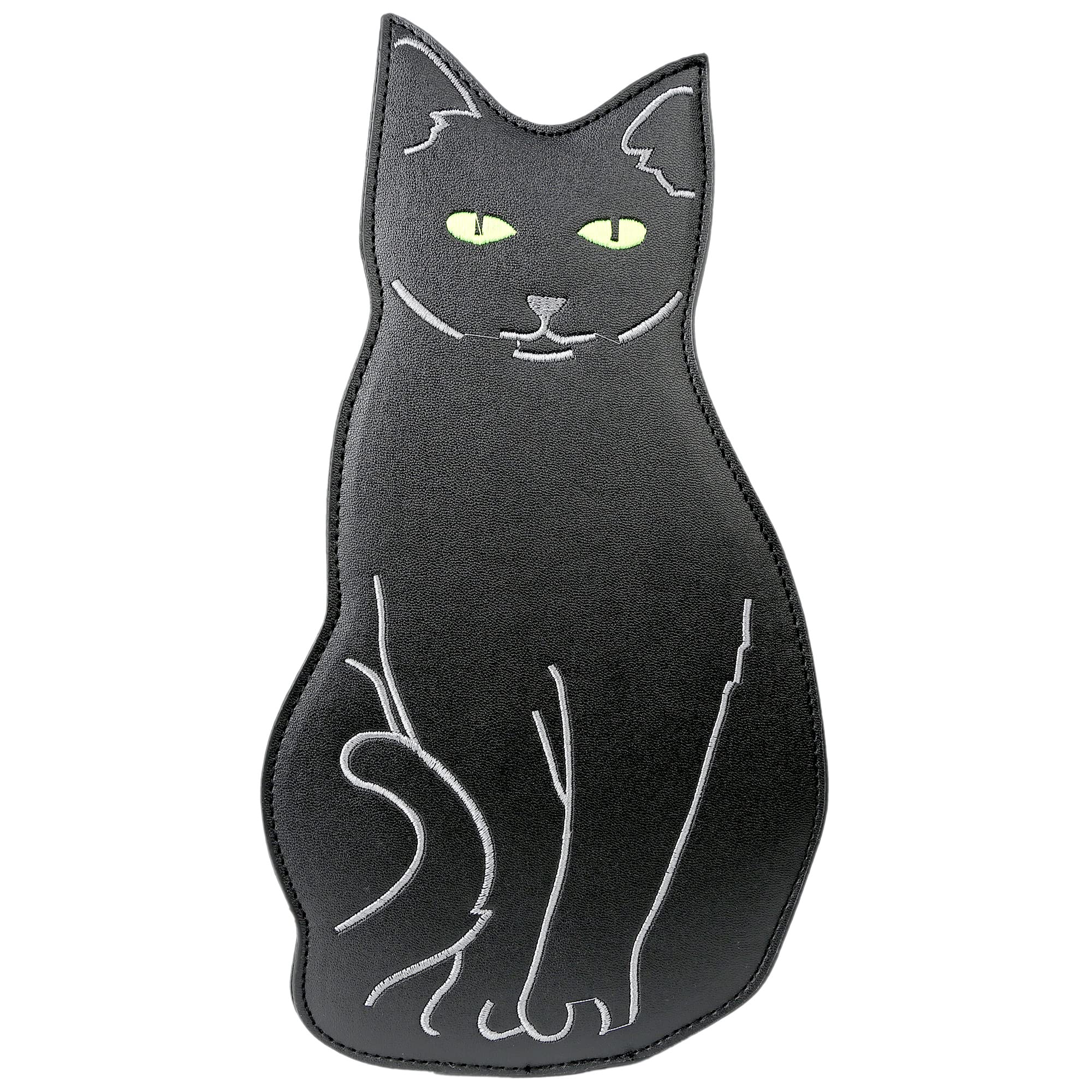 QiMing Cat Shoulder Purses,PU Lovely Pets CrossBody Bag for Girl Women(Black)