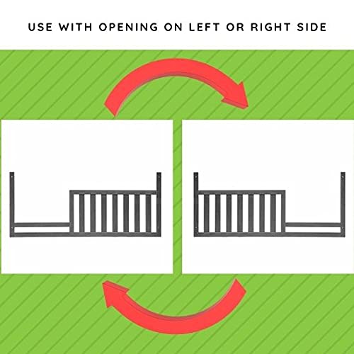 Toddler Bed Safety Guard Rail Conversion Kit 148 for Sorelle Cribs | See Description for List of Compatible Cribs (Espresso)