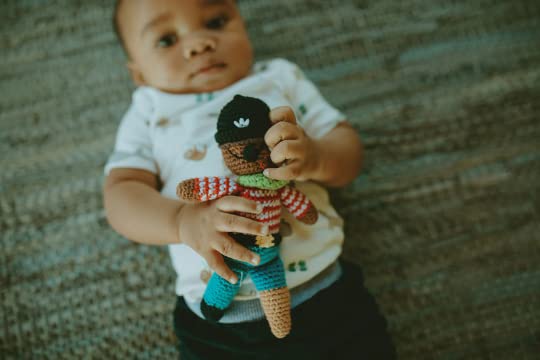 Pebble Fair Trade Hand Made PlushToy - Pirate Rattle
